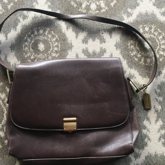 Coach | Bags | Vintage Coach Brown Bag Large Bridle Satchel 672 Italy ...